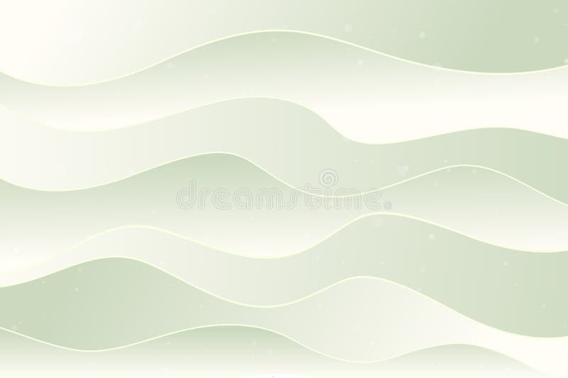 Light Green Waves Background, Paper Effect Stock Vector - Illustration ...