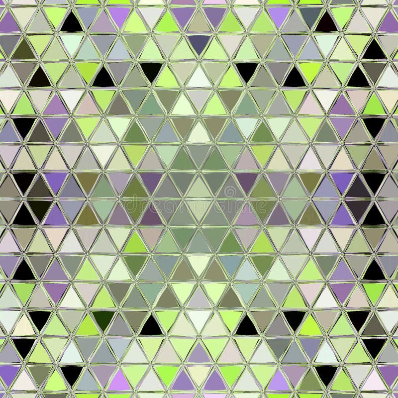 Light Green and White Continuous Triangles Mosaic Stock Illustration ...