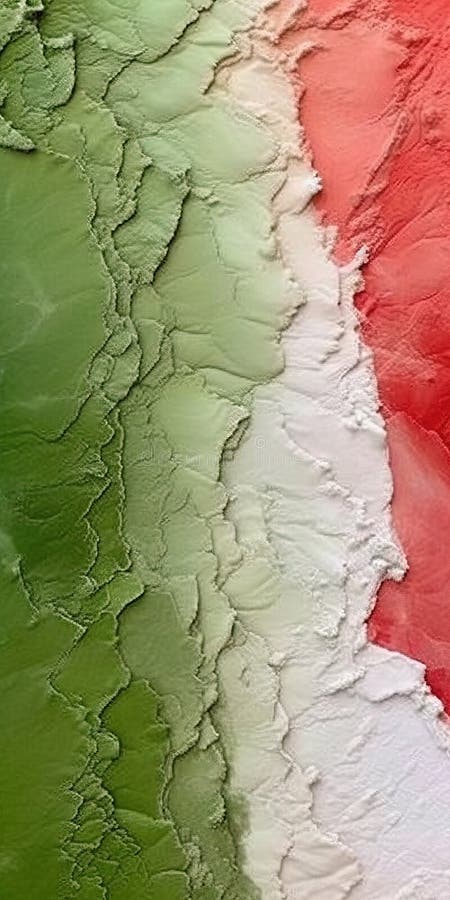 Light Green White and Red Abstract Art Pigment Textures Wavy Background ...