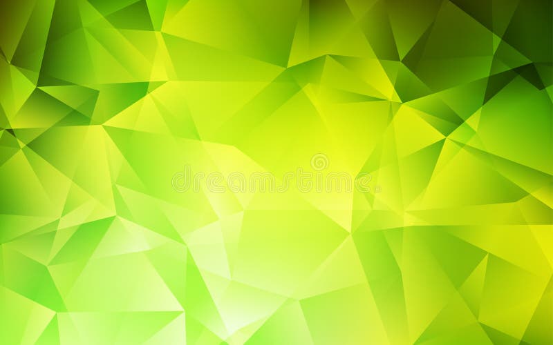 Light Green, Yellow Vector Gradient Triangles Pattern. Stock Vector ...