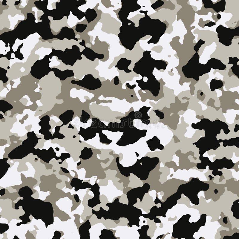 Light Grey or Black White Camouflage. Military Camouflage Stock ...