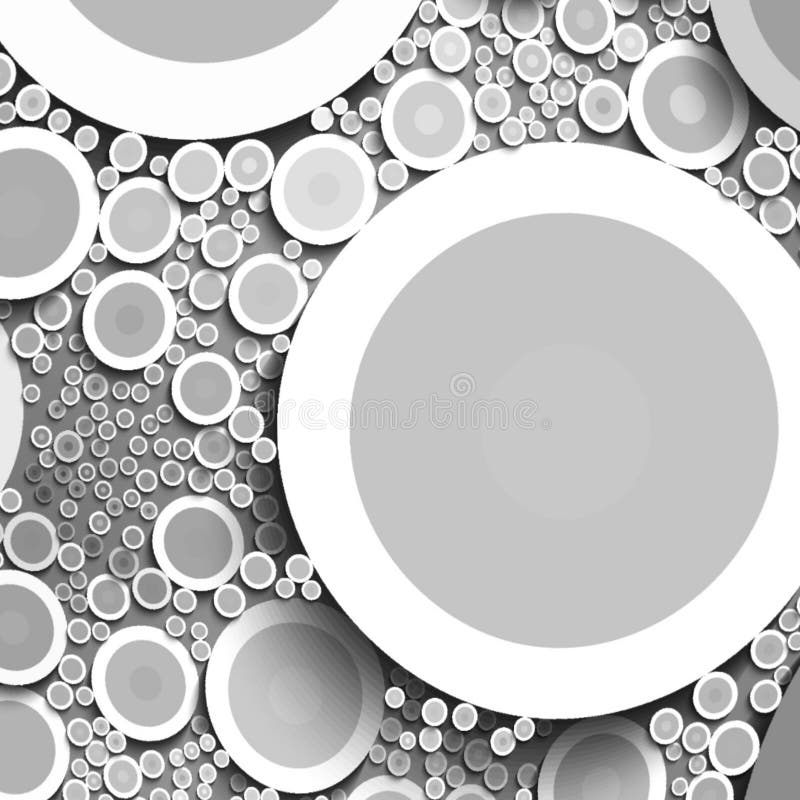 Light Grey Circles Abstract Background Buttons Stock Illustration ...