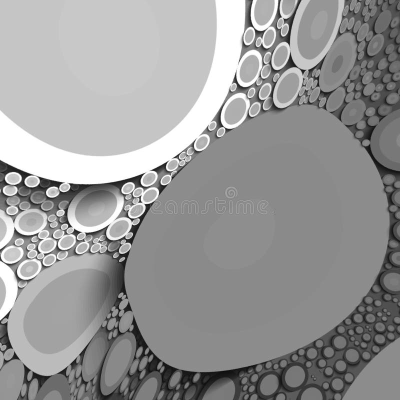 Light Grey Circles Abstract Background Buttons Stock Illustration ...