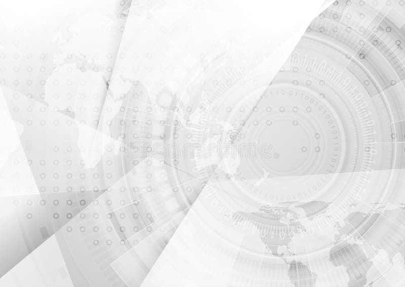 Light Grey Concept Technology Background Stock Vector - Illustration of ...