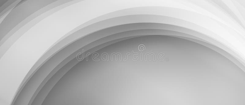 Light Grey Curved Abstract Background Stock Illustration - Illustration ...