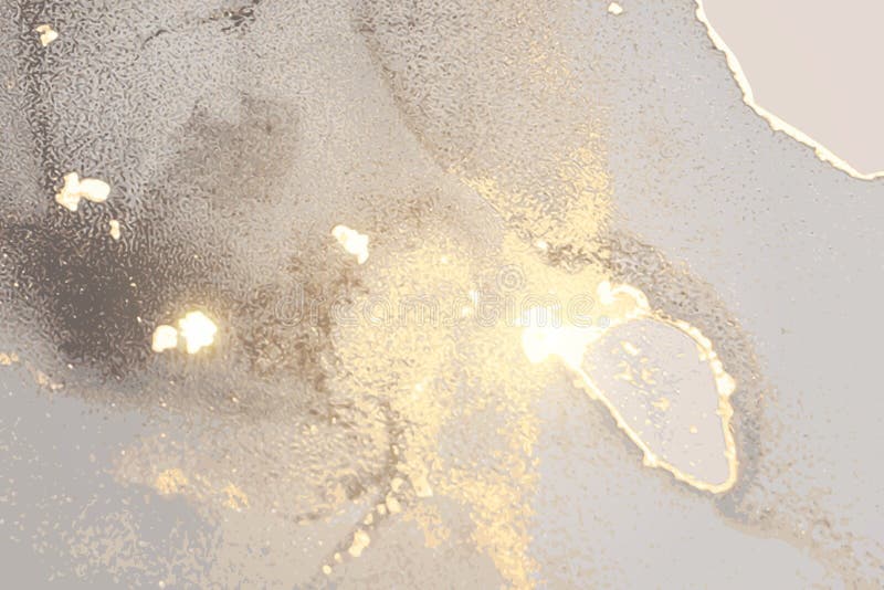 Light Grey and Gold Stone Marble Texture. Alcohol Ink Technique Stock ...