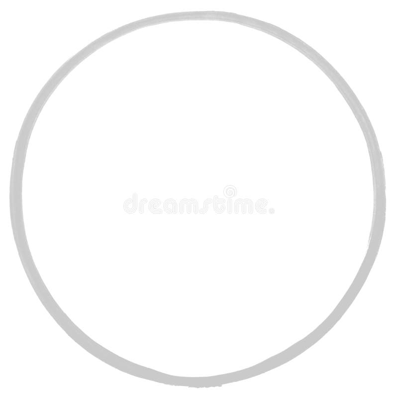 Light Grey Hand Painted Paintbrush Circle Stock Illustration ...