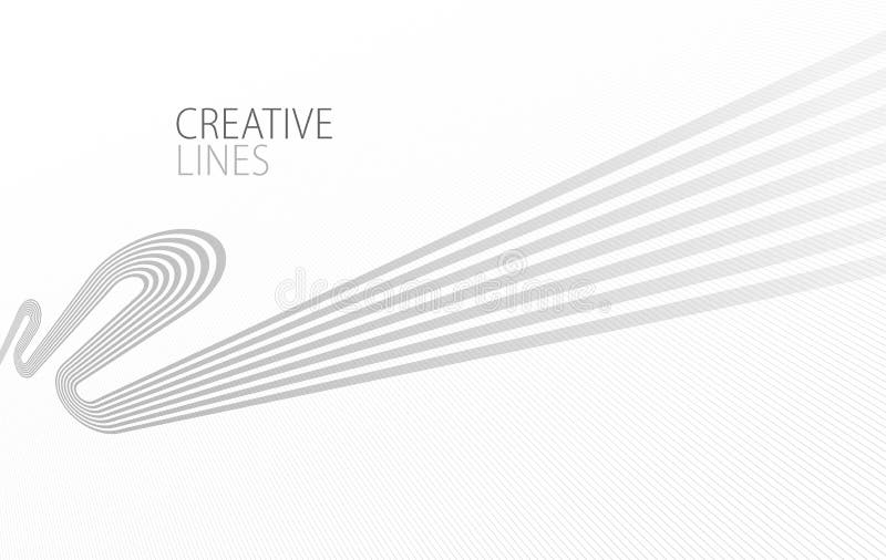 Light Grey Lines in 3D Perspective Vector Abstract Background, Easy and ...