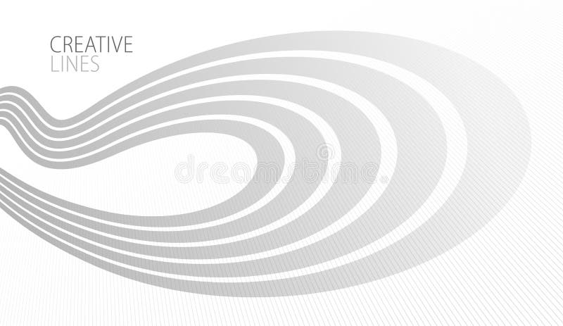 Light Grey Lines in 3D Perspective Vector Abstract Background, Easy and ...
