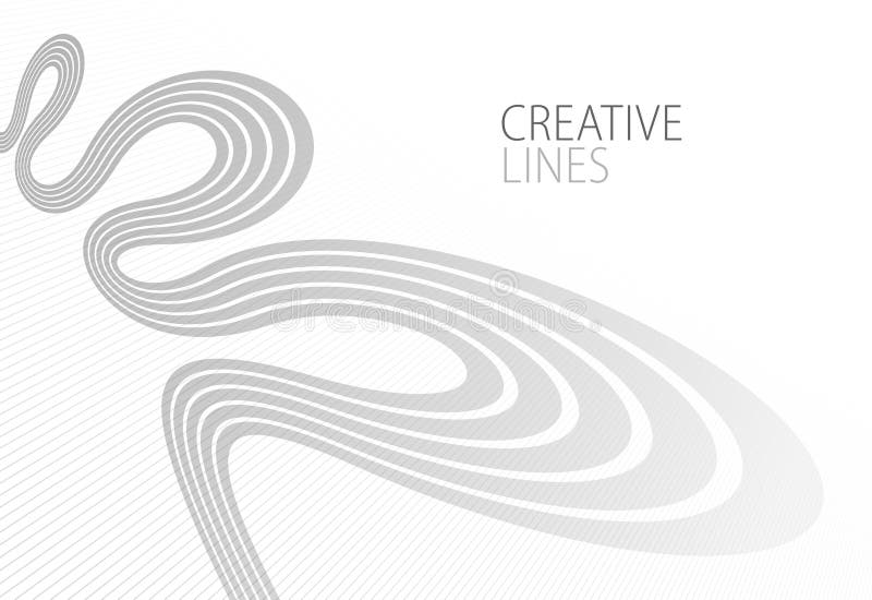 Light Grey Abstract Background, Vector Wave of Flowing Particles, Curvy ...