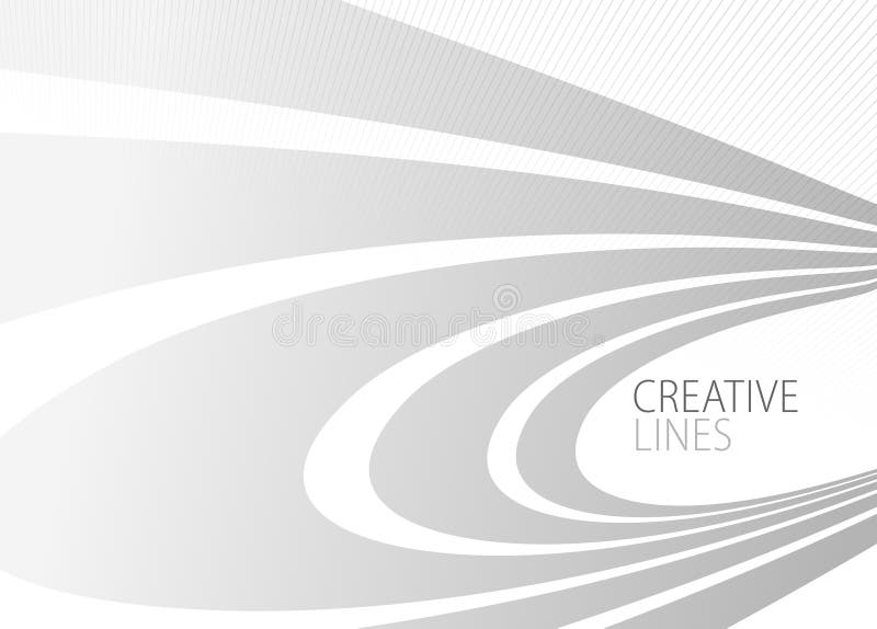 Light Grey Lines in 3D Perspective Vector Abstract Background, Easy and ...