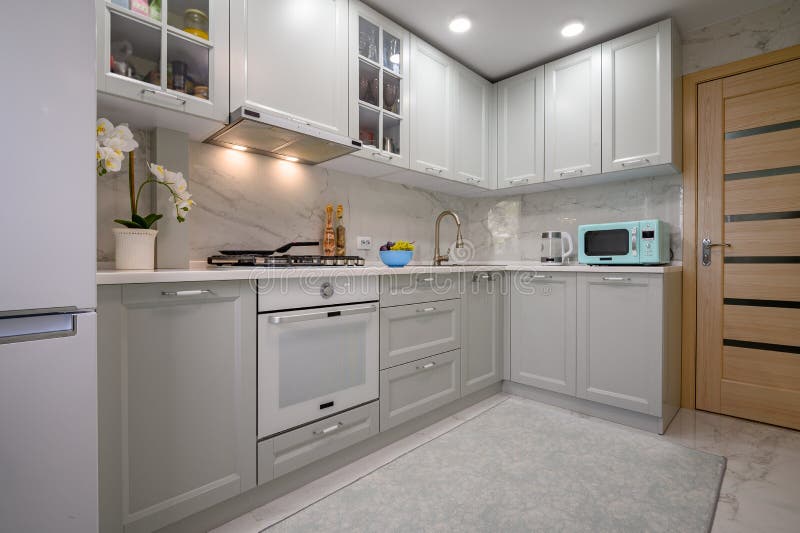 902 Light Grey Kitchen Cabinet Stock Photos - Free & Royalty-Free Stock ...