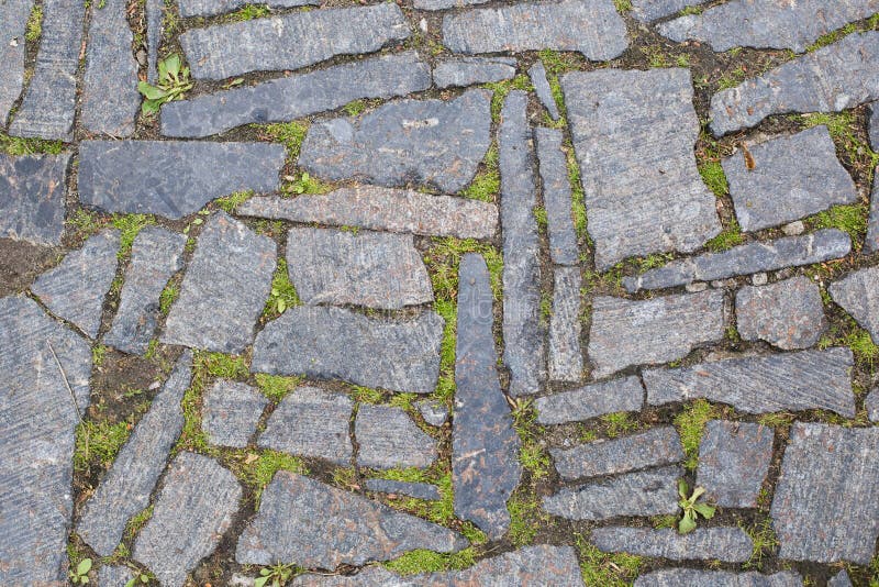 Irregular Laid Paving Stones Stock Photo - Image of urban, work: 93146998