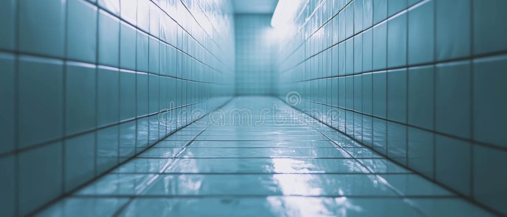 Light Grey Rectangular Tiles Create a Cool Atmosphere in a Minimalistic ...