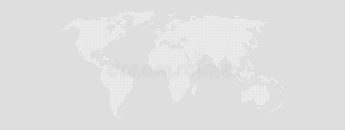 World Map Light Grey Dotted Stock Illustrations – 890 World Map Light ...