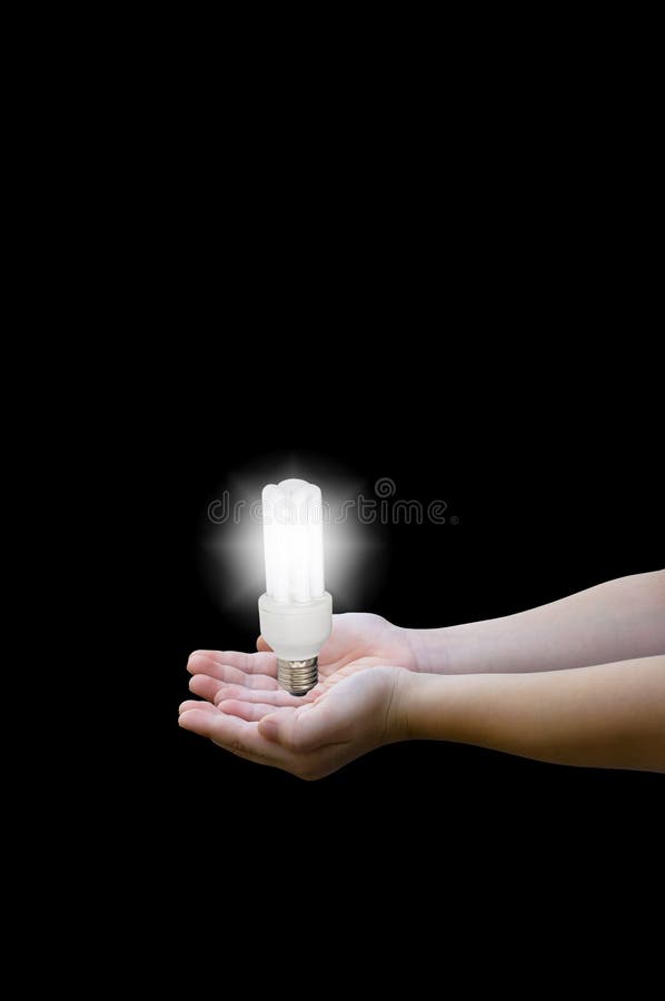 Light on hand stock photo. Image of help, success, symbol - 19735146
