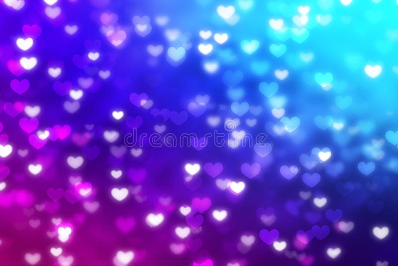 Light Heart Background Abstract Bokeh, Shine Holiday Stock Illustration ...