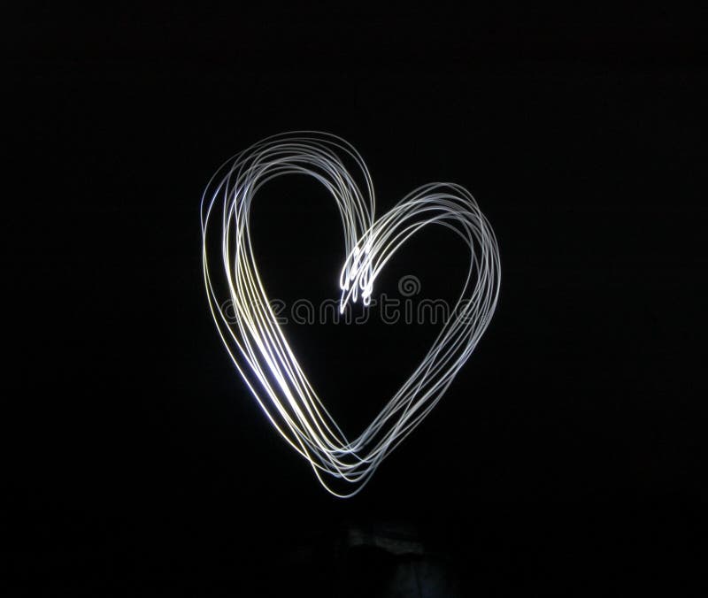Light heart stock photo. Image of night, heartin, light - 102306874