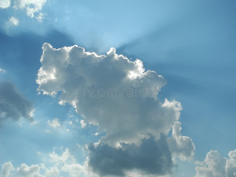 Light from Heaven, Sun and Clouds Stock Photo - Image of sunlight ...