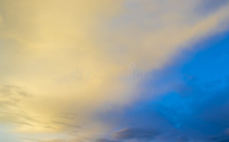 Light from Heaven. Sunset Sky Twilight in the Evening with Colorful ...