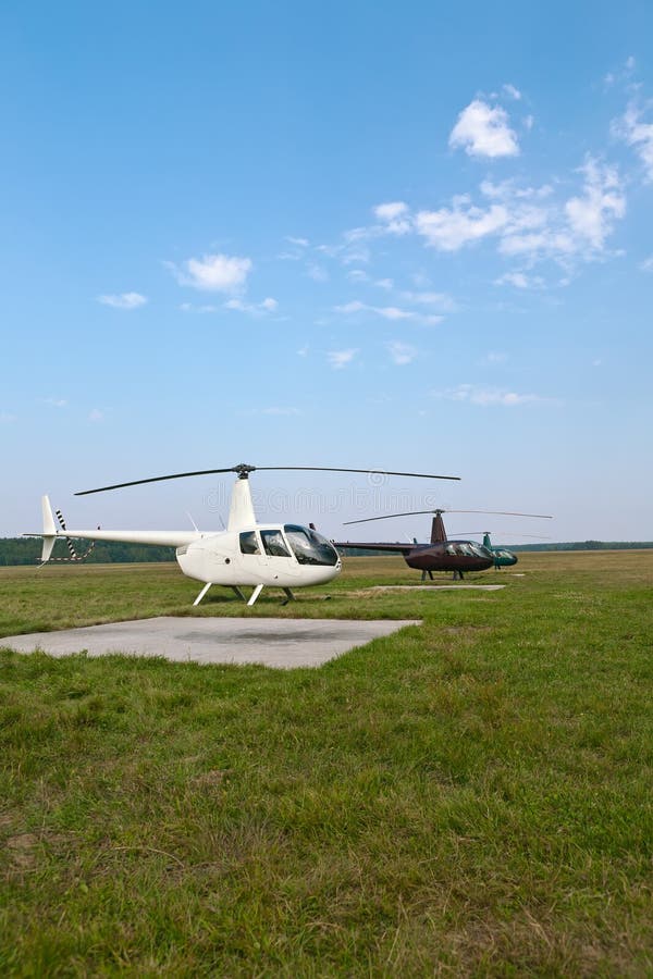 Light helicopters stock image. Image of landscape, land - 17781395