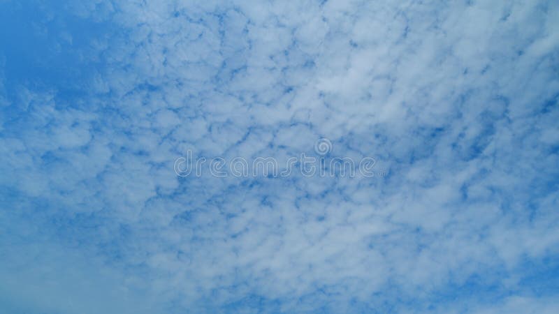 Light High Clouds Slide on Sky. Layer of Clouds in Blue Sky Moving ...