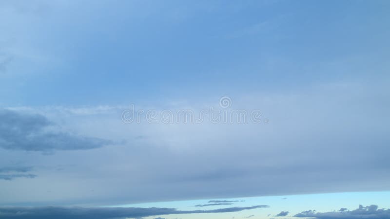 Light High Clouds Slide on Sky. Layer of Clouds in Blue Sky Moving ...