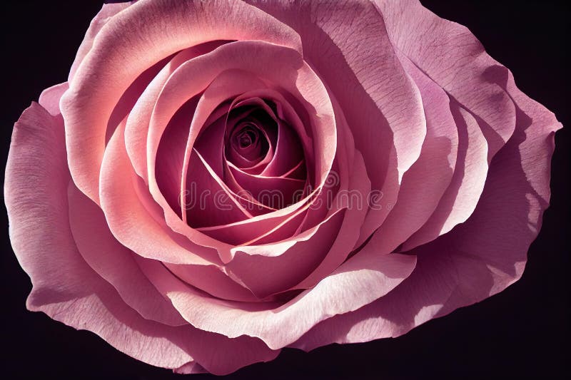 Light Highlights on Rose Petals of Delicate Coral Shade. Stock ...