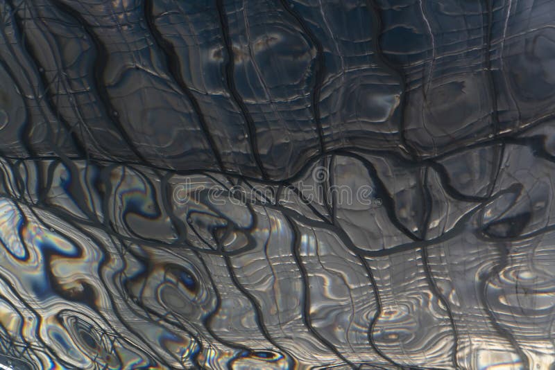 The Light Hits the Mirror on the Water Surface Stock Image - Image of ...