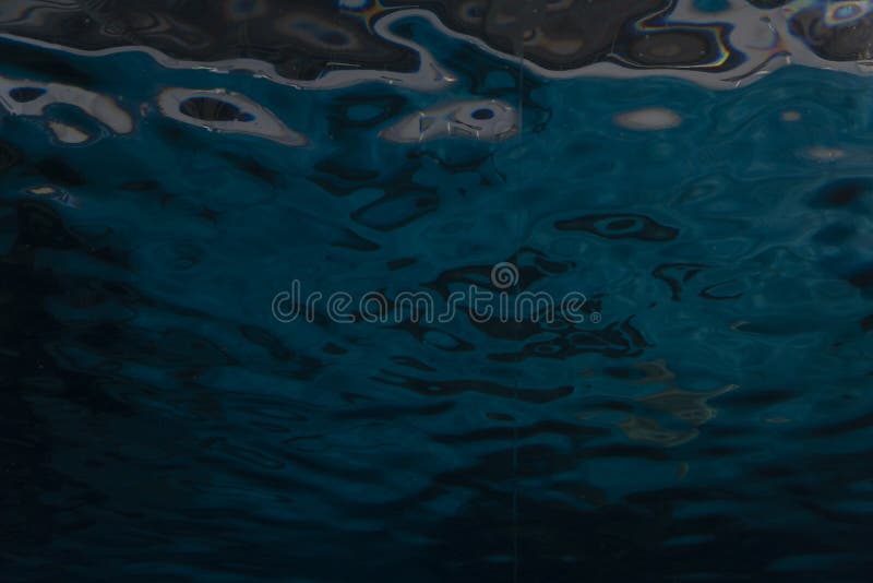 The Light Hits the Mirror on the Water Surface Stock Image - Image of ...