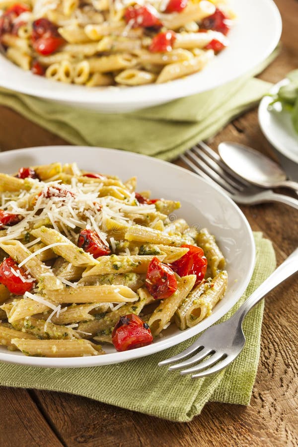 Light Homemade Pesto Pasta stock image. Image of ingredient - 38490061