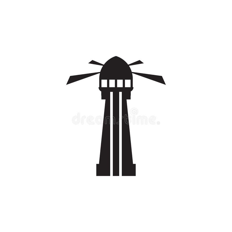 Light House Building Logo Design Template Stock Vector - Illustration ...