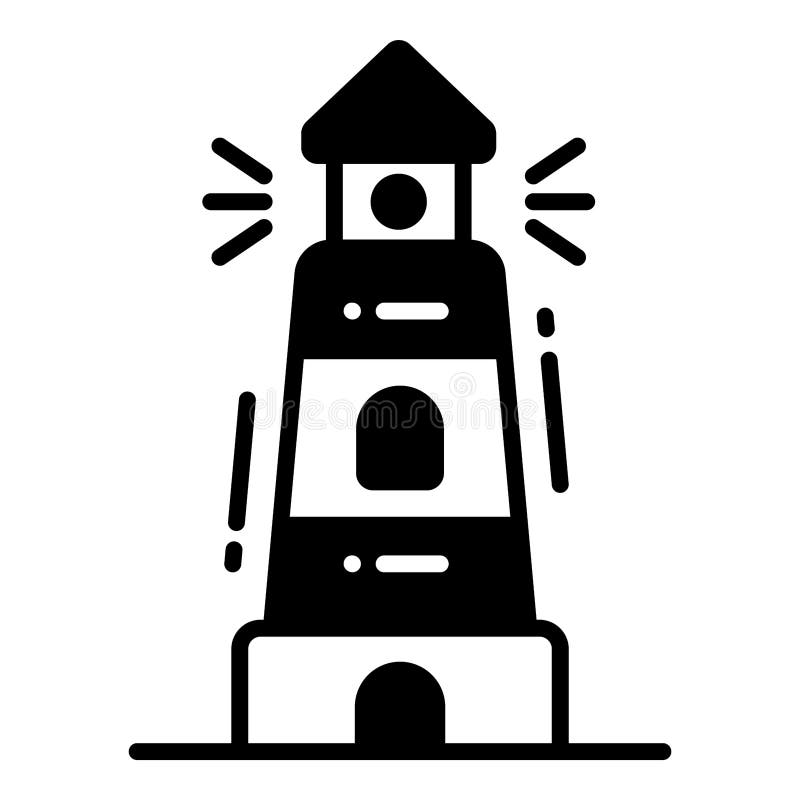 Light House Icon Related Map Location and Navigation Black Icon ...