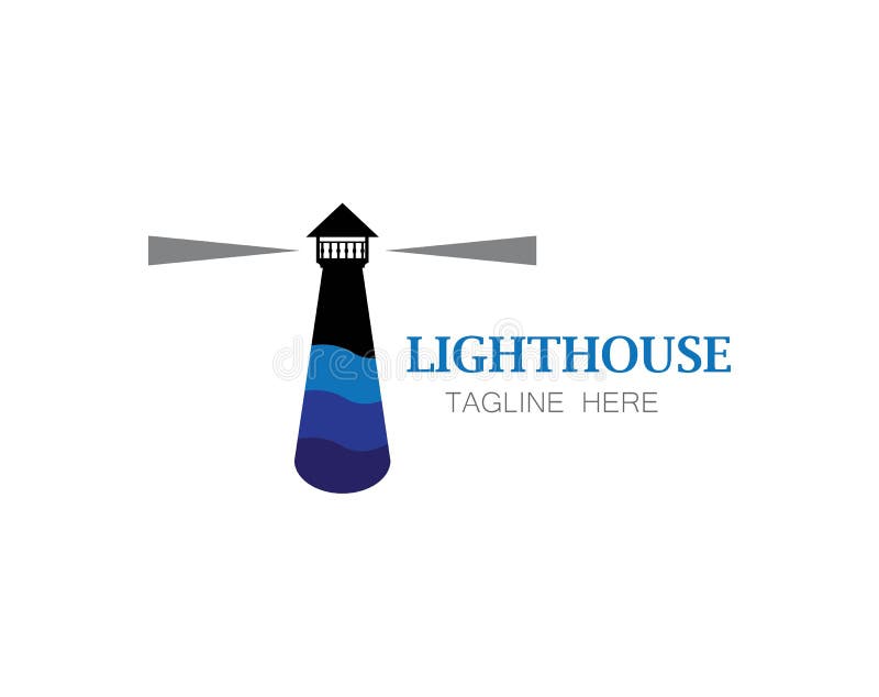 Light House Logo Template stock vector. Illustration of design - 136663269