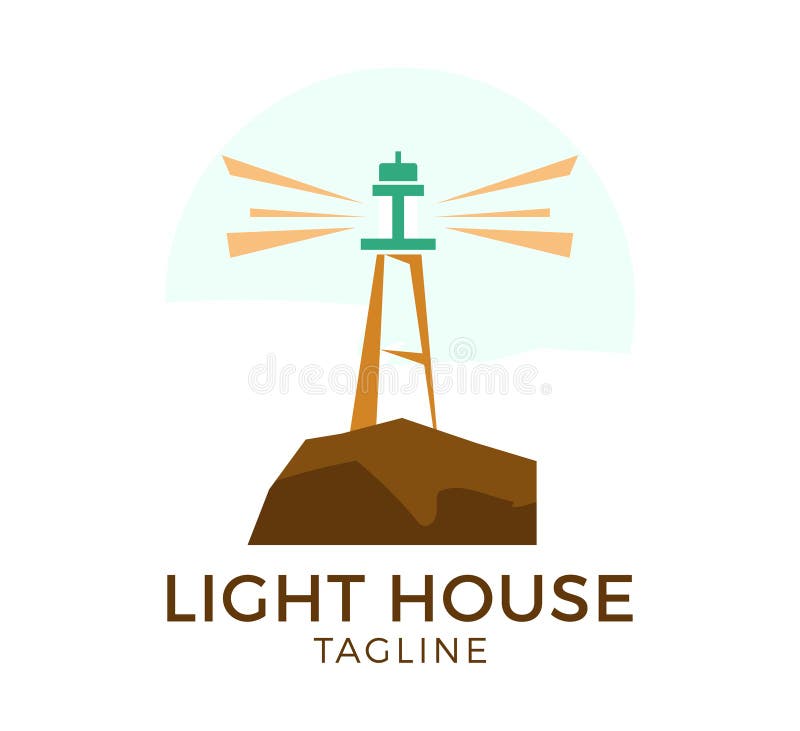 Light House Vector Logo Template Design Stock Vector - Illustration of ...