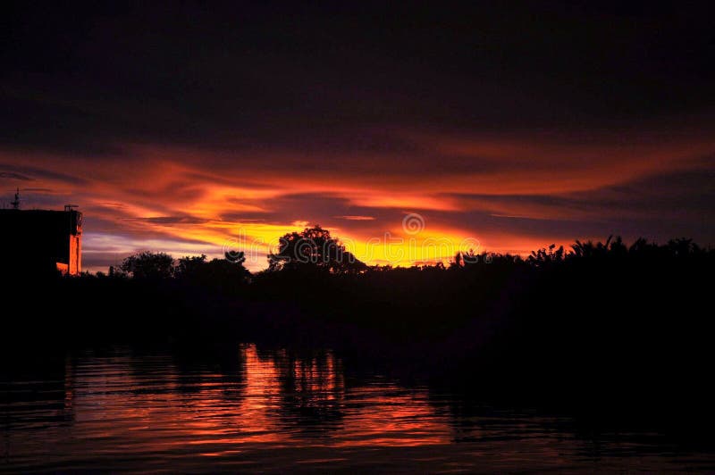 The Light Hue of the Evening Sun Stock Image - Image of darkness ...