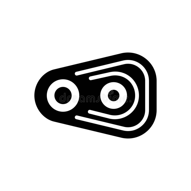 Black Solid Icon for Light, Vehicle and Flash Stock Illustration ...