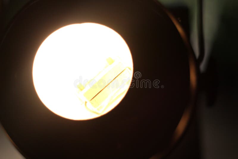 Light Illuminated from the Opening at the Back of a Spotlight Stock ...