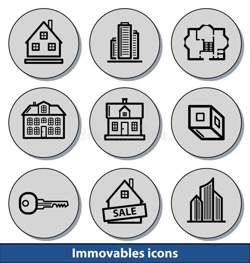 Immovables Icons Stock Illustrations – 436 Immovables Icons Stock ...