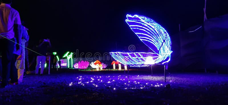 A Light Installation Museum in Open Ground Editorial Photography ...