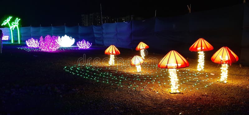 A Light Installation Museum in Open Ground Editorial Photo - Image of ...