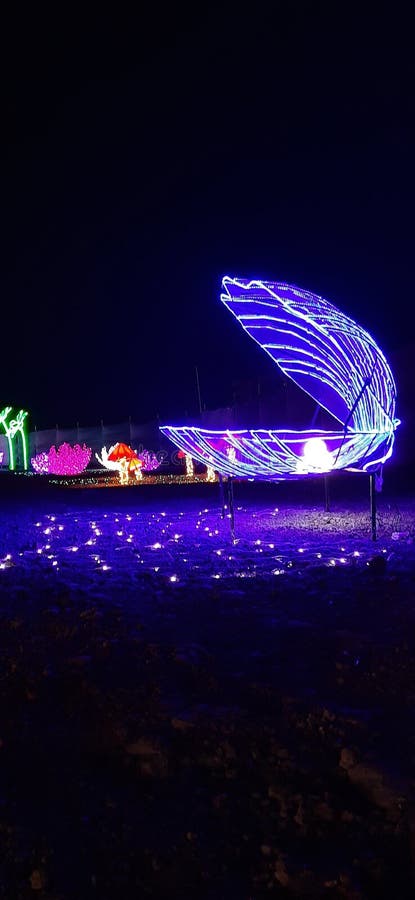 A Light Installation Museum in Open Ground Editorial Photo - Image of ...