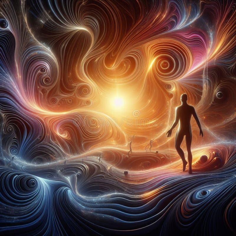 Light Interacting with Liquids and Fluids Fluid Patterns Stock ...