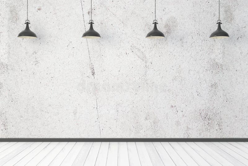 Light Interior with Empty Wall Stock Image - Image of copy, clear ...