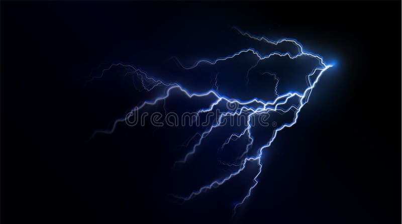 Light Isolated Vector Blue Lightning Png. Magic Light Abstract Lines ...