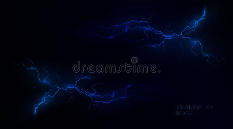 Light Isolated Vector Blue Lightning Png. Magic Light Abstract Lines ...