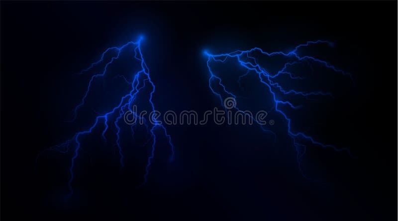 Light Isolated Vector Blue Lightning Png. Magic Light Abstract Lines ...