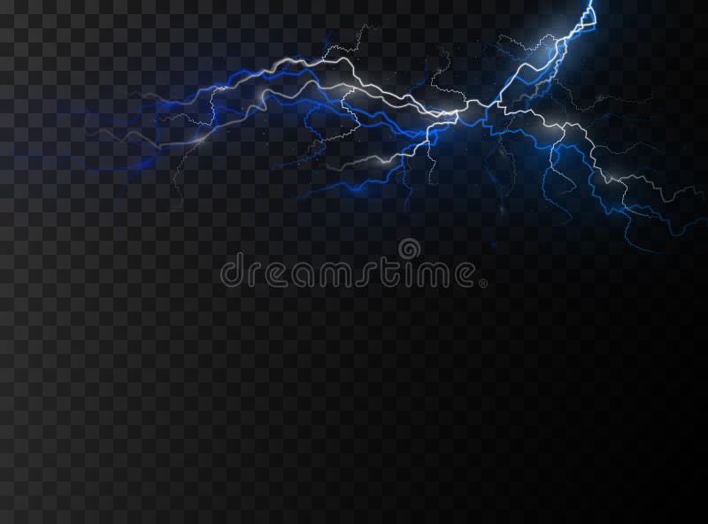 Light Isolated Vector Blue Lightning Png. Magic Light Abstract Lines ...