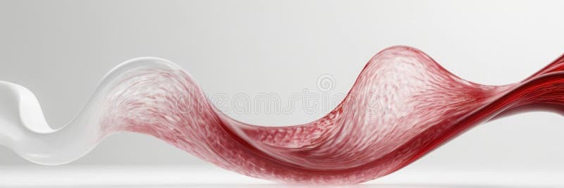 Light Jet of White Water Mixes with Red in Flight. Abstract Background ...