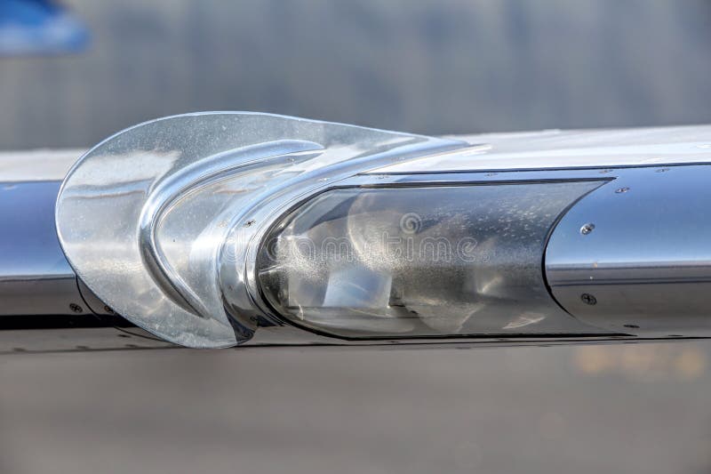 Light Jet Wing Lamp with Reflector Stock Image - Image of front, modern ...